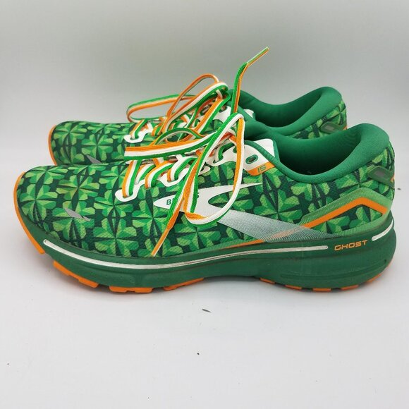 Brooks Ghost 15 Sneakers Womens 9 St. Patrick’s Day Irish Shamrocks ...